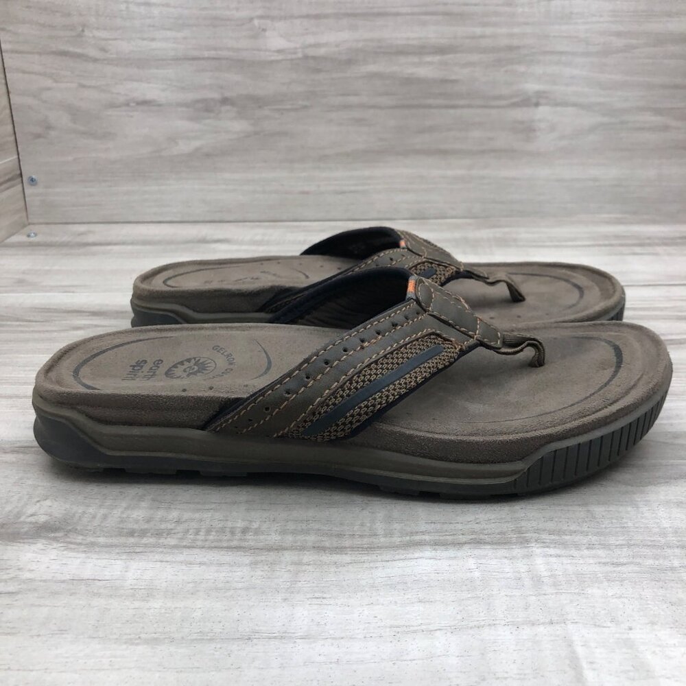 Earth Spirit Flip Flop Sandals Men's 7 Gelron Brown S… - Gem